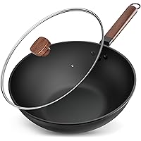 INTIGNIS Wok with Oven-Safe Lid - Anti Scratch Kitchen, for Sautéing ...