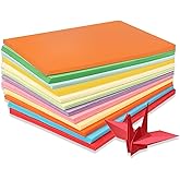 100 Sheets 70gsm Coloured Paper - 10 Assorted Colours for DIY Arts and ...