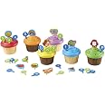 Learning Resources LER6804 ABC Party Cupcake Toppers : Amazon.co.uk ...