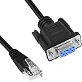 MEIRIYFA DB9 9PIN a RJ45 Console Cavo, RJ45 maschio a DB9 9 pin femmina ...