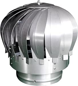 YP Stainless Steel Rotating Spinning Chimney Roof Flue Cowl Spinner ...