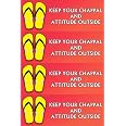 Buy wallpics™ Keep Your Chappal and Attitude Outside Waterproof Vinyl ...