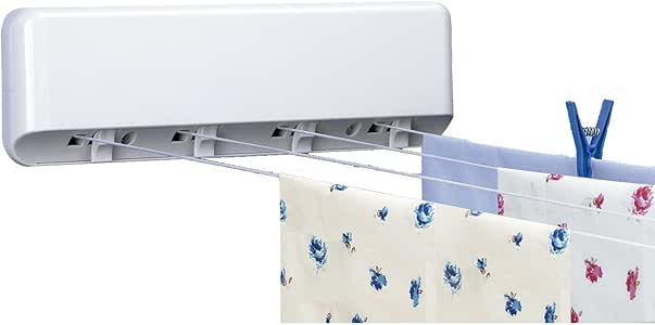 Rayen 0041 Ausziehbare Wäscheleine mit 4 fünf Meter Langen ...