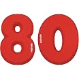 HotShuffle Large Silicone Number 80 Cake Tin Mould 80th Birthday ...