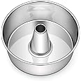 Homikit 10 Inch Angel Food Cake Tin, Stainless Steel Round Tube Pan for ...
