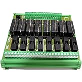 8A Relay Module, 24V DC, 2 Changeover, 8 Channel, with Base with Fuse ...