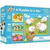 Galt, 4 Puzzles in a Box - Ocean, Jigsaw Puzzles for Kids, 4,6,8 and 12 ...