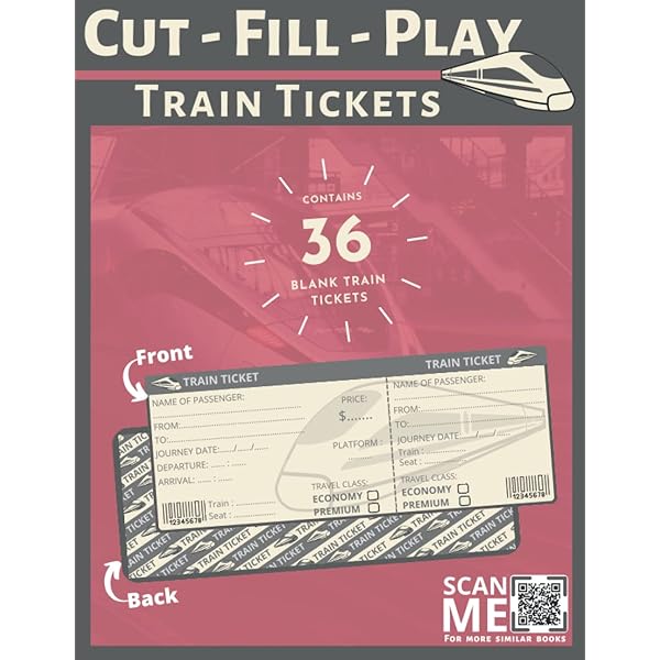 Pretend Train Ticket Template