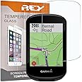REY Protector de Pantalla para Garmin Edge 530-830, Cristal Vidrio ...