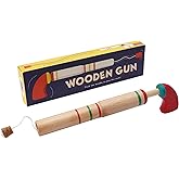 MAJIGG Cork Pop Gun, Retro Wooden Novelty Toy : Amazon.co.uk: Toys & Games