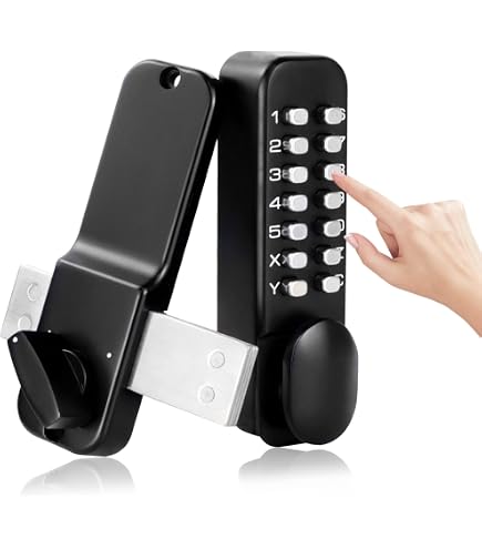C120AB Lock C120AB Surface Mount Slide Bar Lock - Keyless Mechanical ...