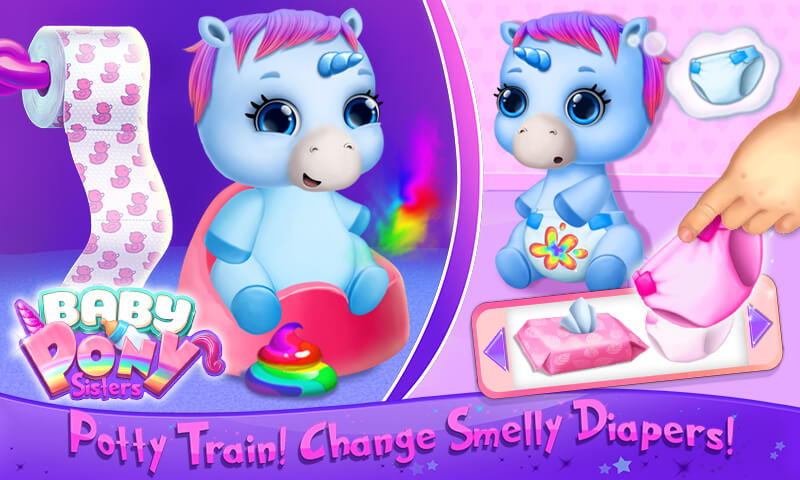 Baby Pony Sisters - Virtual Pet Care, Horse Nanny & Dress Up Game for ...
