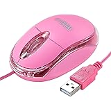Pink Mouse, Optical Pink Mouse, Mini Mouse, Retractable Mouse for ...