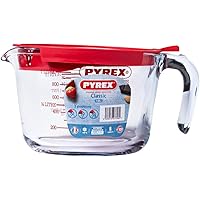 PIREX Pyrex Graduated Measure Liters 1 With Lid : Amazon.co.uk: Home ...