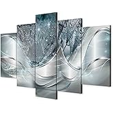 murando - Leinwand Bilder Abstrakt 120x60 cm Vlies Leinwandbild 3 tlg Kunstdruck modern ...