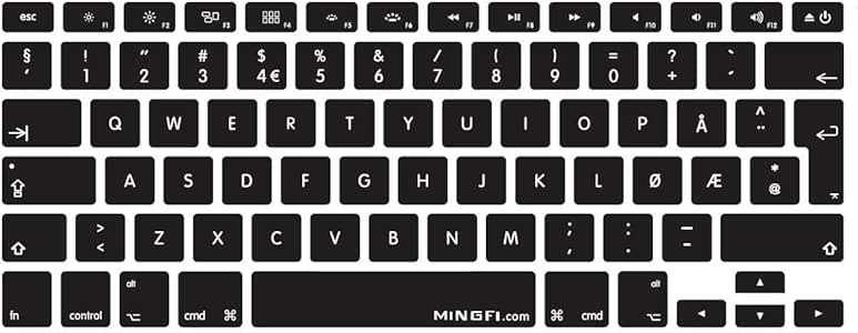 MiNGFi Norwegisch Bokmål Norwegian Tastatur: Amazon.de: Computer & Zubehör