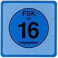 100 Stück FSK 16 Aufkleber / Sticker - FSK ab 16 freigegeben : Amazon ...