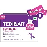 Tedibar Moisturising Baby Bathing Bar with Skin Friendly PH|100% Soap ...