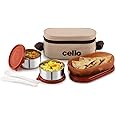 Buy CELLO Bite Buddy Lunch Box with Jacket | 3 Plastic Containers with ...