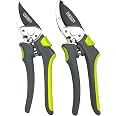 Geared Garden Secateurs Set - Anvil Secateurs & Bypass Secateurs ...