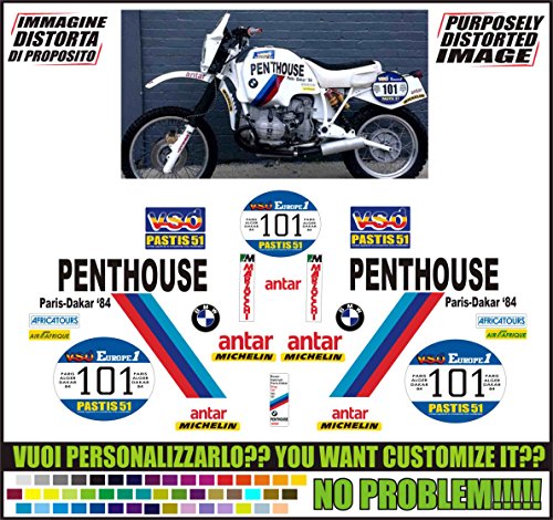 Buy Kit adesivi decal stickers BMW R80 R100 GS REPLICA PARIS DAKAR 1984 ...
