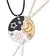Hifot 3 Pièces Collier d Amitie pour 3 Filles, Collier Best Friends ...