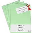 A4 Light Green Card Paper Printer - 160gsm 40 Sheets - Coloured Green ...
