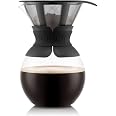 Bodum Pour Over Coffee Maker with Filter, Borosilicate Glass - 1.0 L ...