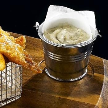 Stainless Steel Serving Bucket 10cm | Mini Bucket, Metal Bucket, Chip ...