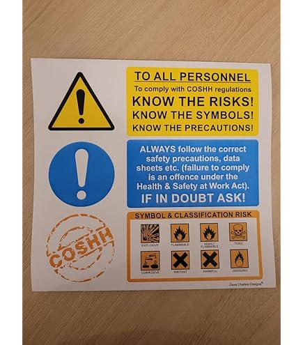 Abrasive Wheel Safety Poster Strong Rigid Pvc 400 X