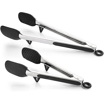 Pinza per alimenti in silicone Premium da cucina - Confezione da 3 - 7 ...