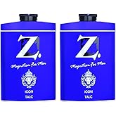 Z magnetism for men Classic Talc, 200g, Woody & Musky Fragrance ...