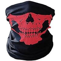 Juliyeh Biker Skeleton Skull Face Mask BMX - Airsoft - Ski Snood Neck ...