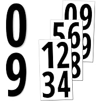 40 Pieces, 150mm - Large Number Stickers, Waterproof Vinyl Stick On ...