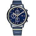 Tommy Hilfiger Quartz Multifunction Blue Dial Metal Strap Watch for ...