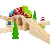 Tidlo Wooden Figure of Eight Train Set (50 Piece) : Amazon.co.uk: Toys ...