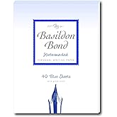 Basildon Bond A5 148 x 210 mm Writing Pad with 40 Sheets - Airmail Blue ...