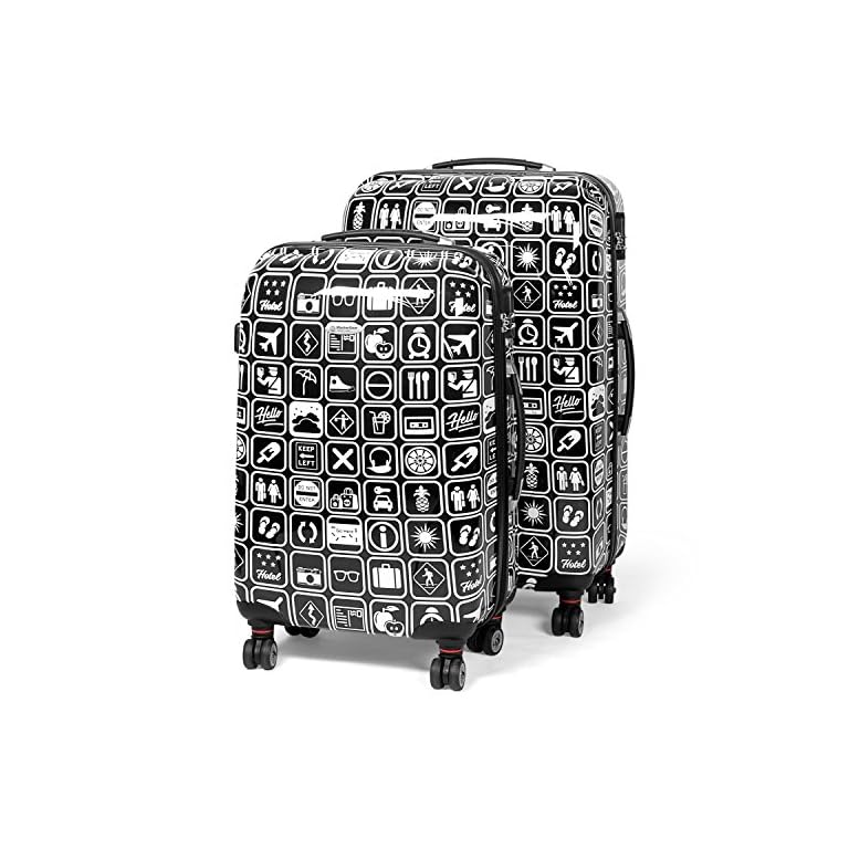 MasterGear Hartschalenkoffer mit Motiv | Design Koffer | Koffer - Deals