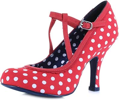 Ruby Shoo Jessica (Red Spots) Size 8/41: Amazon.co.uk: Shoes & Bags