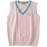 Dawwoti Women’s Knitted Sweater Vest Sleeveless Pullovers Jumpers Cat ...