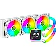 Ant Esports ICE Glow 360 ARGB 360mm ARGB Liquid Cooler/AIO with Display ...