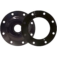 Flanschplatte 8-Loch 180 mm mit 1 1/2 Zoll IG und Dichtung als Adapter ...