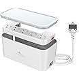 Hulker Extension Lead with USB Slots 5 Way Outlets 3 USB Ports Tidy ...