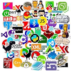 Sanmatic Autocollant Lot 72Pcs Stickers pour Ordinateur Portable ...