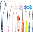 Drawstring Threader,17 Pcs Drawstring Threader Tool Include Flower ...