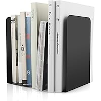 STARVAST 2 Pack L Shaped Anti-Skid Bookends, 8 x 4 x 5.4Inch Heavy Duty ...