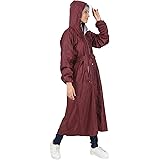 FabSeasons Waterproof Long/Full Raincoat for Women with Adjustable Hood ...