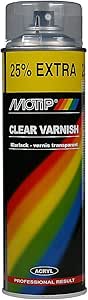 MOTIP Spray Paint - Clear Varnish - Gloss - 500 ml: Amazon.co.uk ...