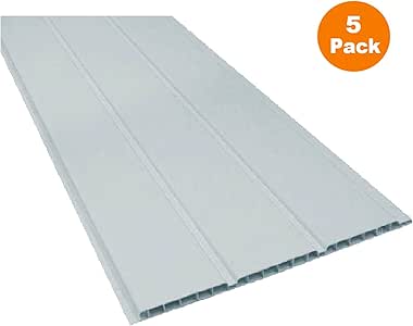 5 x 2.5m Length x 300mm UPVC Plastic White Hollow Ceiling & Wall ...