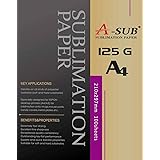 A-SUB Sublimation Paper A4, 210x297mm, 100 Sheets, Compatible with ...